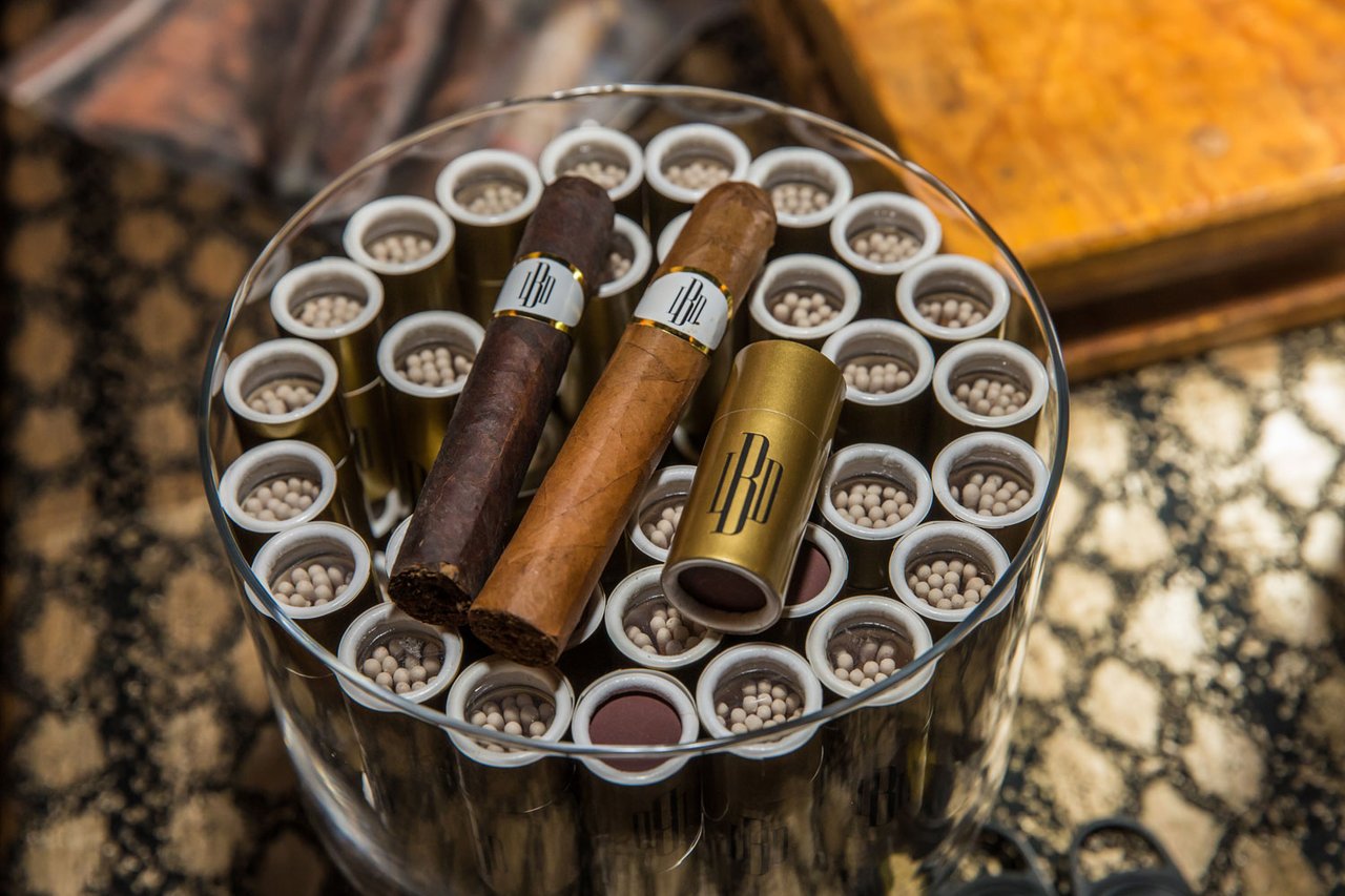 Cigar Table at Wedding Reception