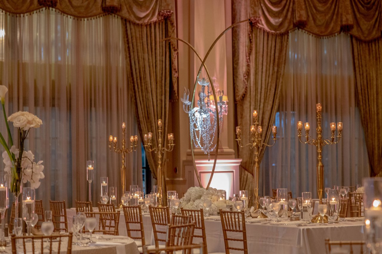 White & Gold Country Club Reception