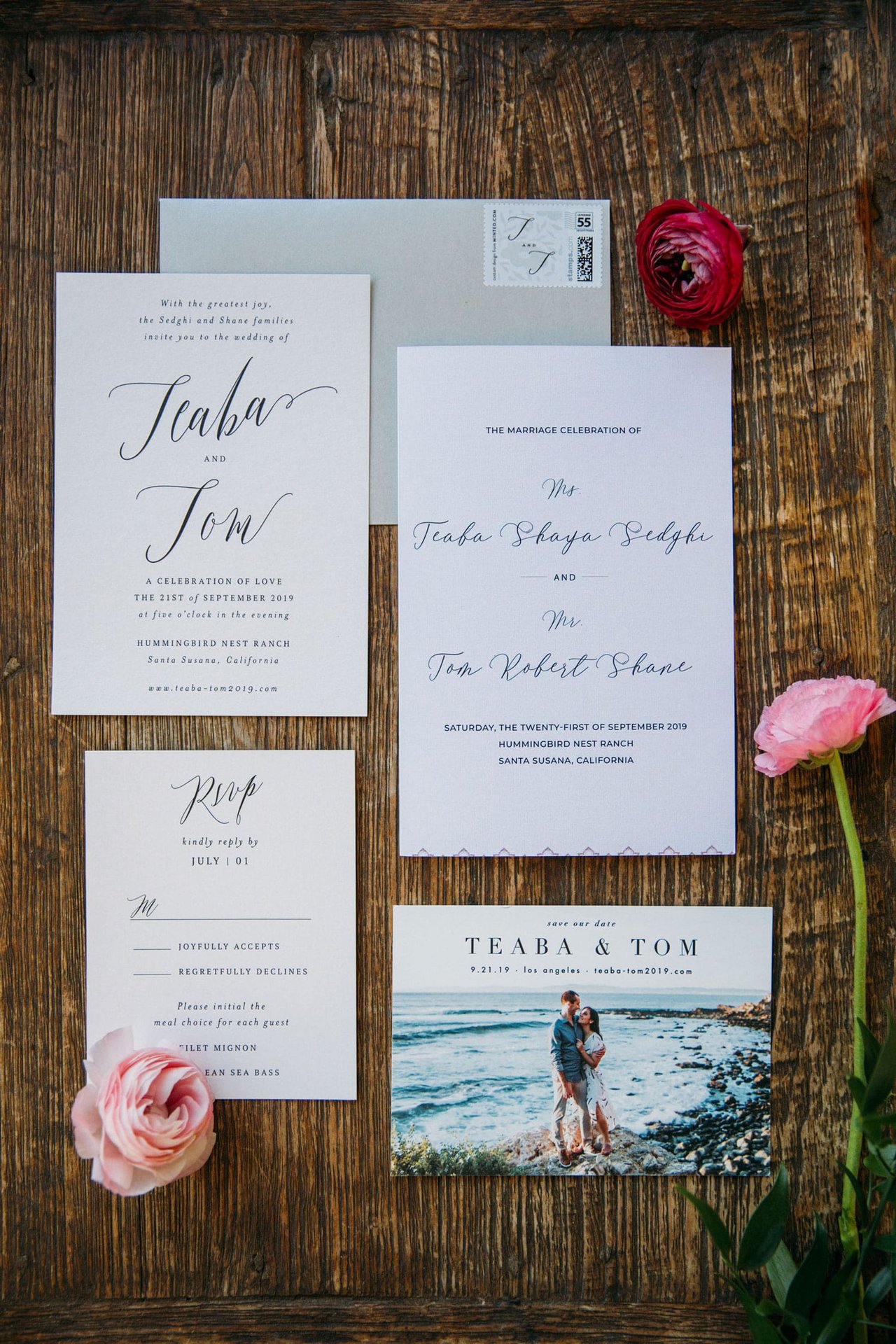 Modern Calligraphy Invitation