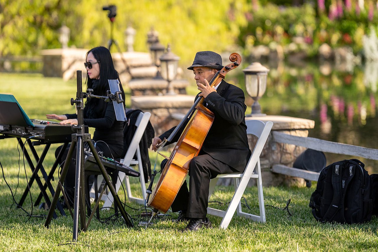 Piano & Cello Duo at Outdoor Wedding