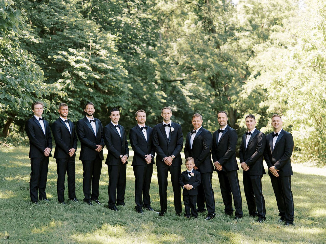 Groom with Groomsmen + Ring Bearer