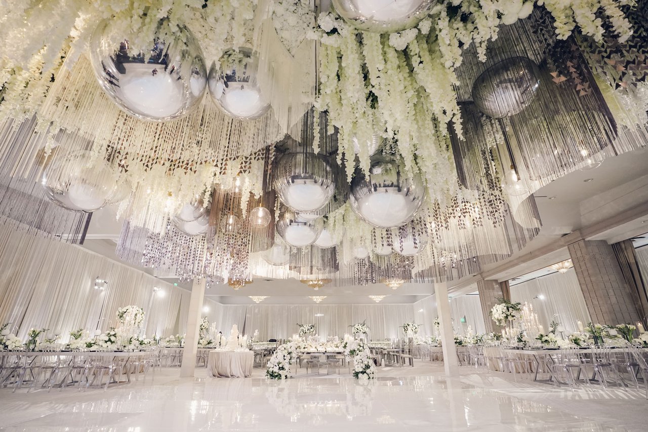Modern Beverly Hills Wedding with Chic Chrome Mirror Décor