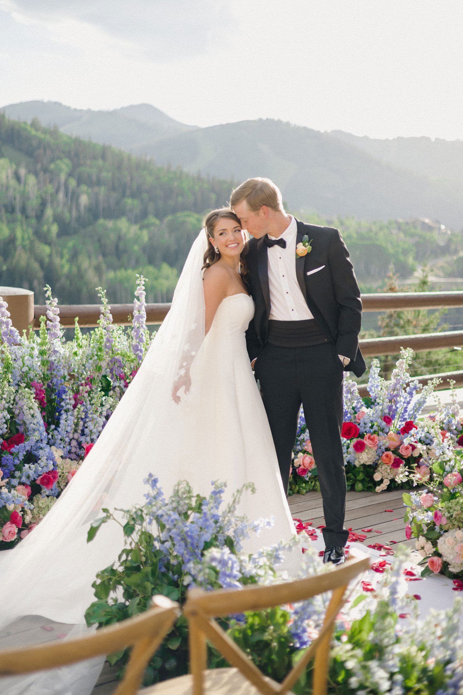 A Colorful Garden Wedding in Deer Valley, Utah