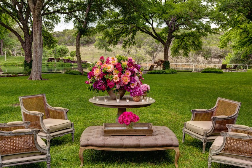 Rustic-Style Outdoor Lounge Area