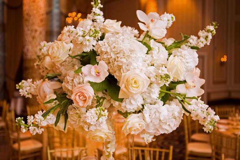 Ivory and Blush Floral Arrangement