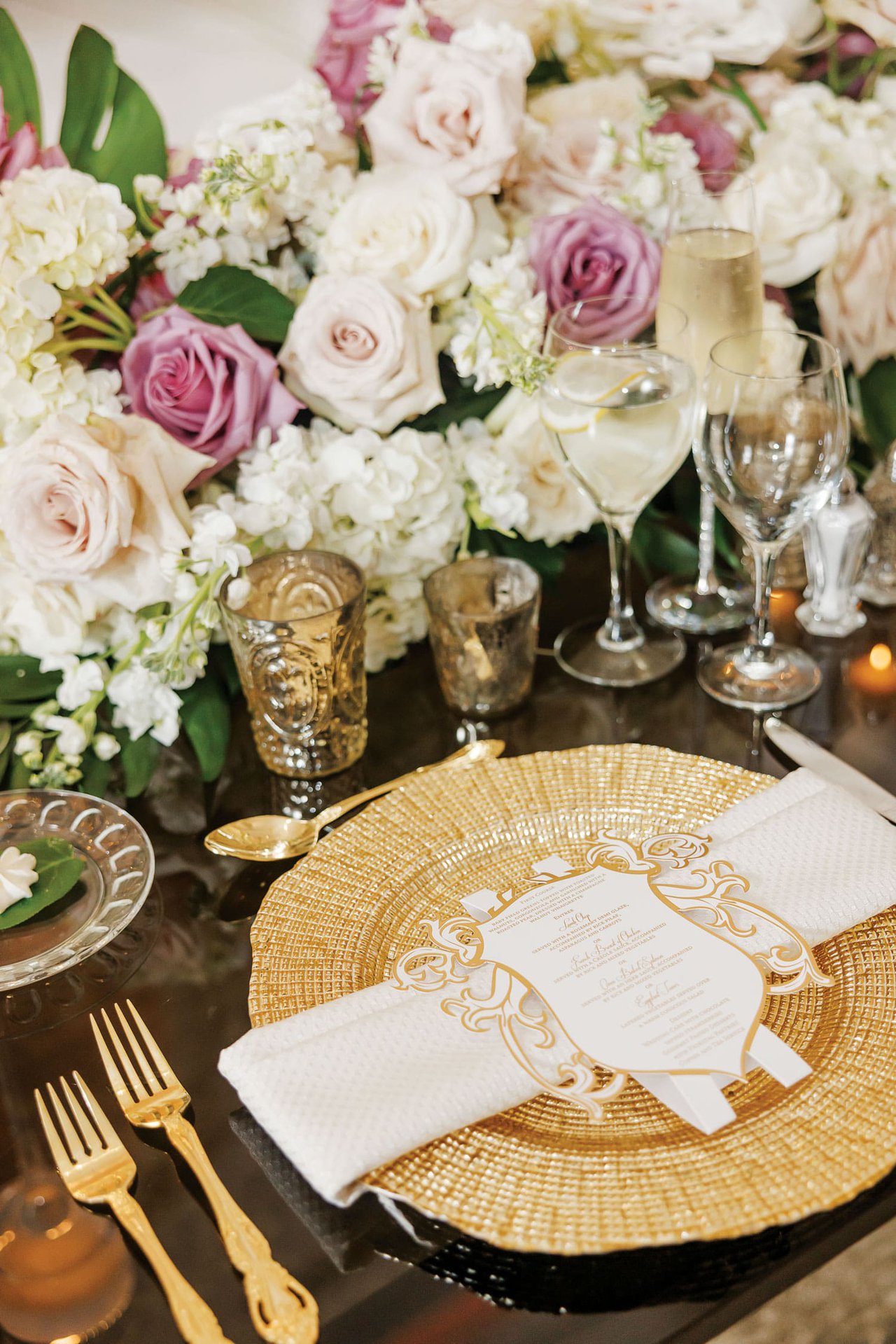 Royal Wedding Place Setting & Menu
