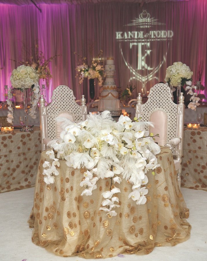 Gold Sweetheart Table