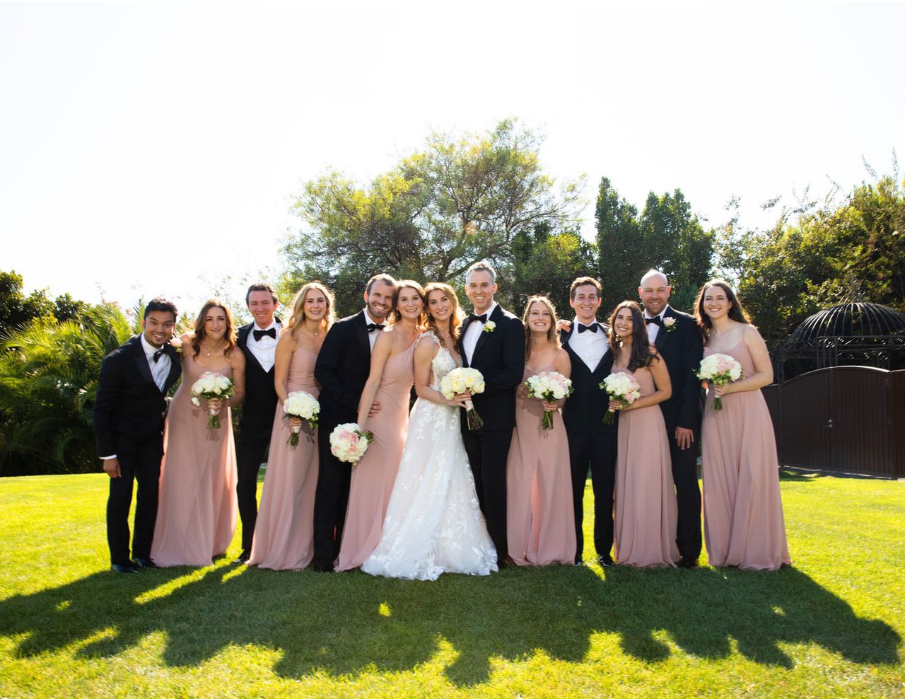Wedding Party at Pacific Palisades Country Club