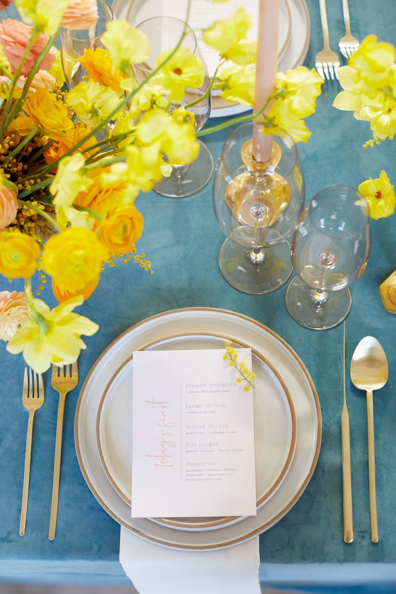 Aerial View of Place Setting
