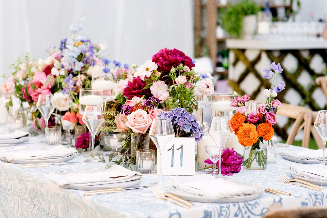 Colorful Wedding Tablescape - Victoria Dubin Events