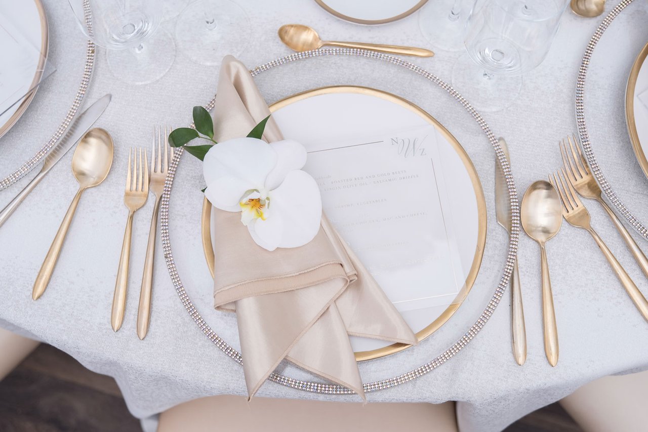 Elegant Gold Place Setting