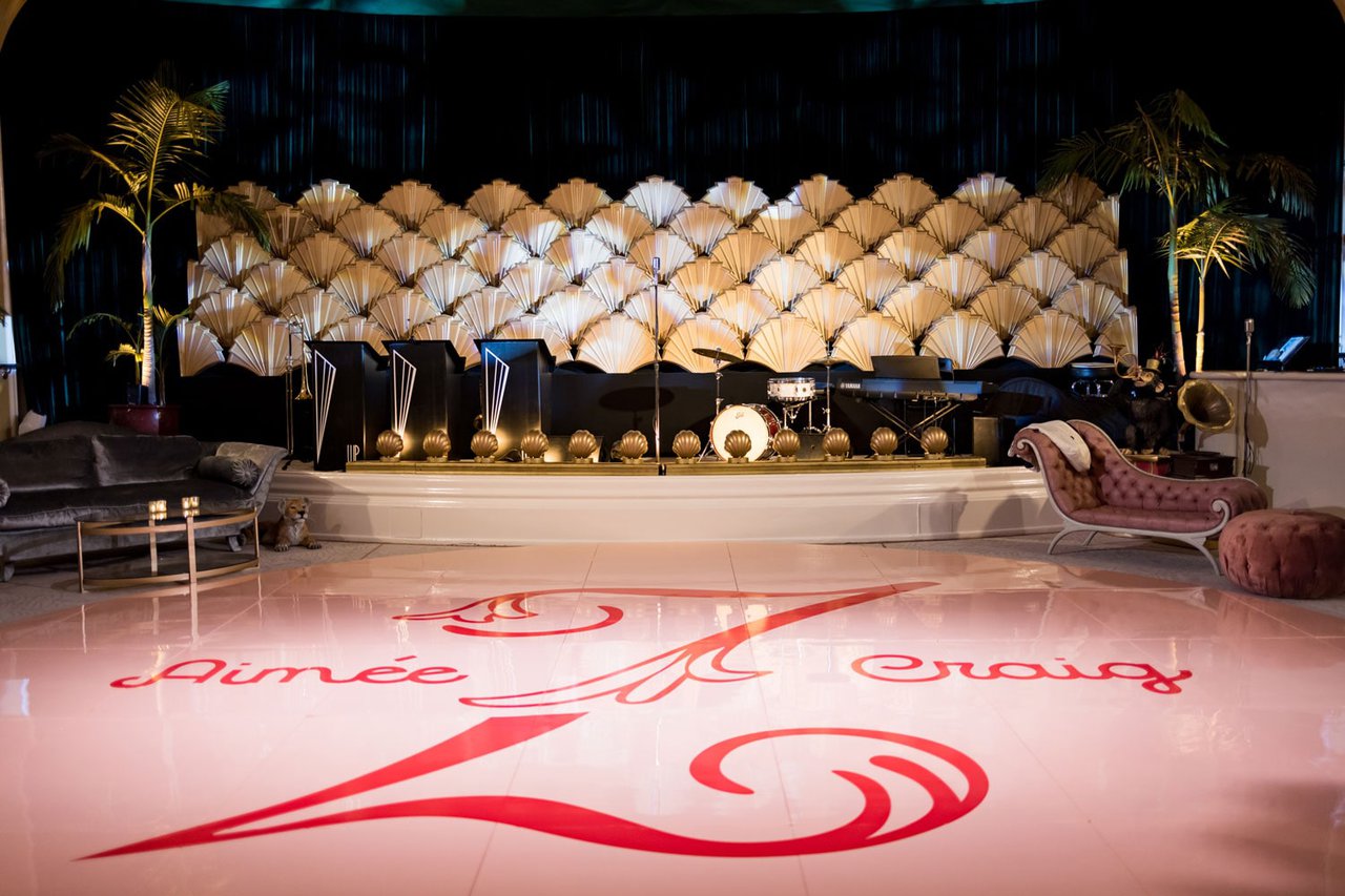 Vintage-Inspired Band Stage Backdrop