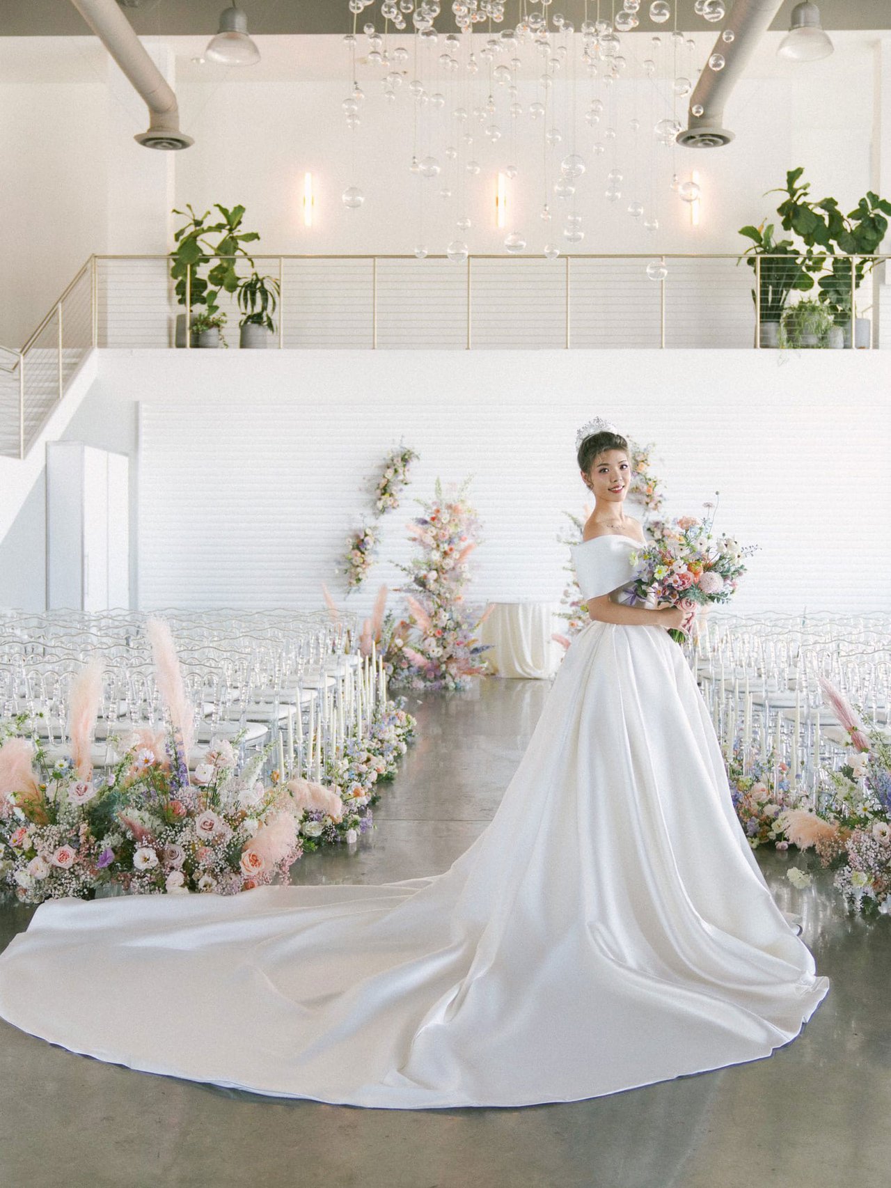 Bridal Portrait at Pastel Ceremony Space