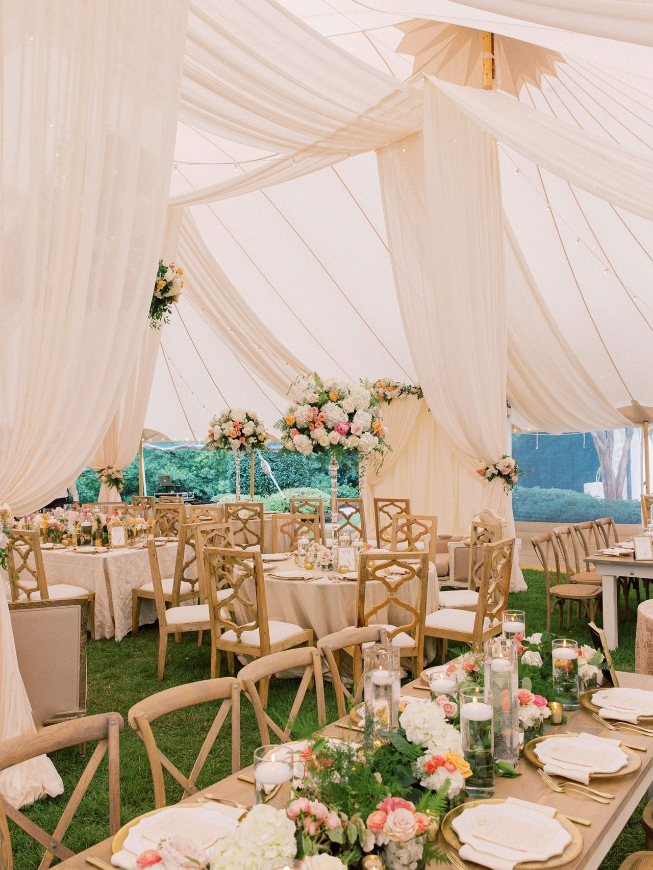 La Cosa Bella Events - Rustic-Chic Tent Wedding