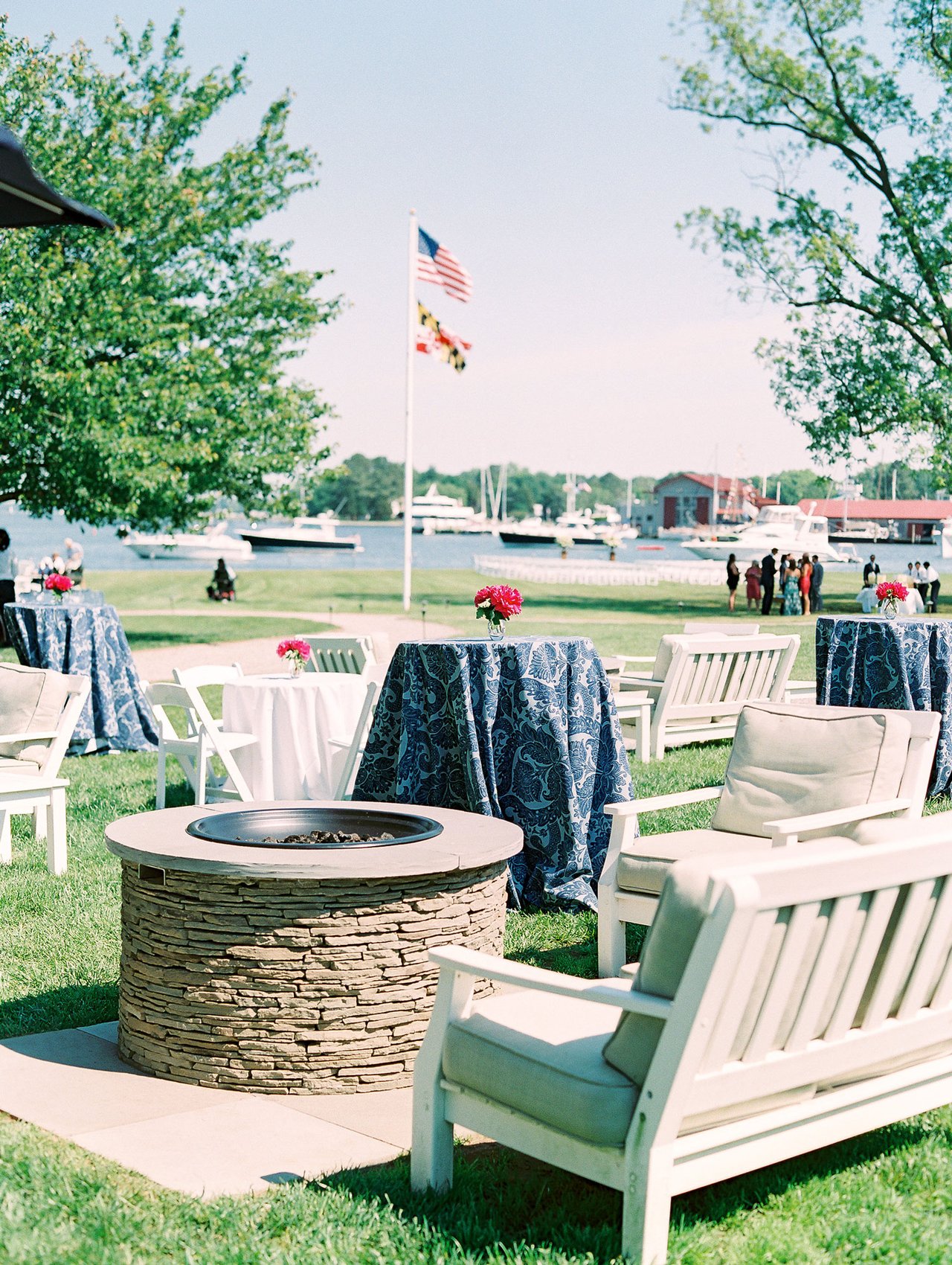 Seating Area on Lawn at Cocktail Hour