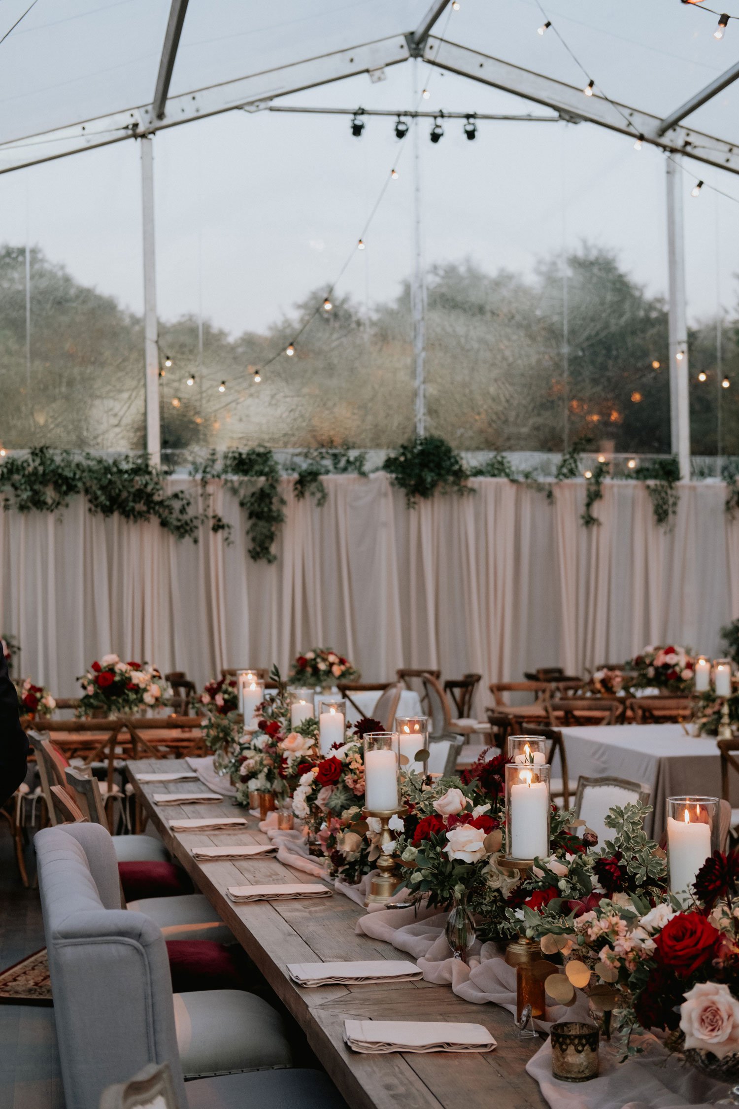 Outdoor Ceremony & Tented Reception with Cozy Fall Color Palette ...