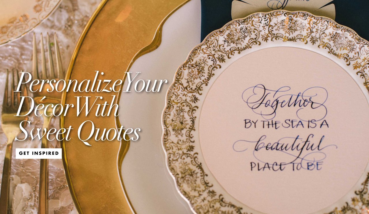 Fitting Quotes to Include in Wedding Décor