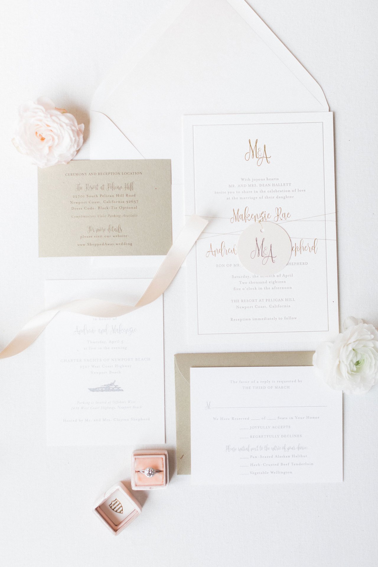 Neutral Wedding Invitation Suite