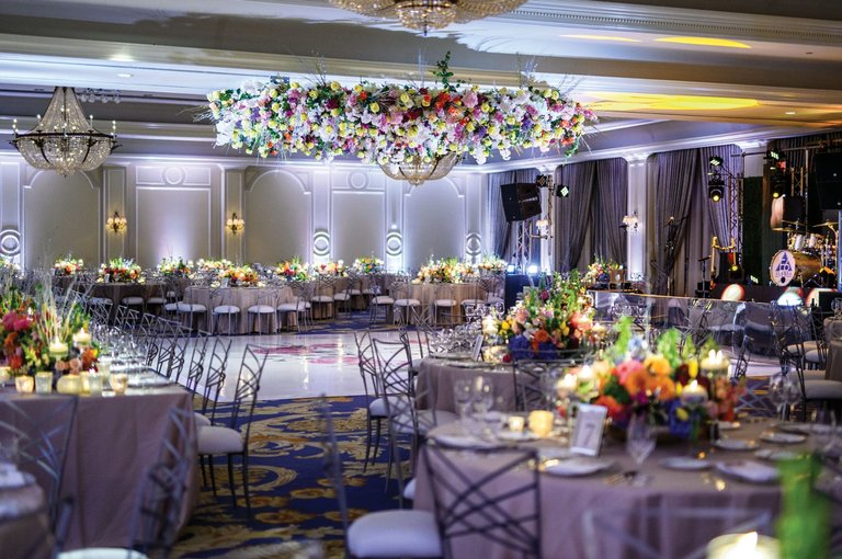 A Traditional Church Ceremony + Vibrant Ballroom Reception