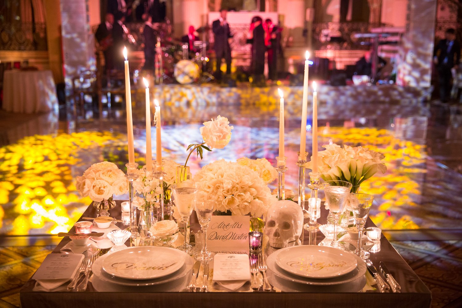 Bride and Groom's Sweetheart Table and Dance Floor
