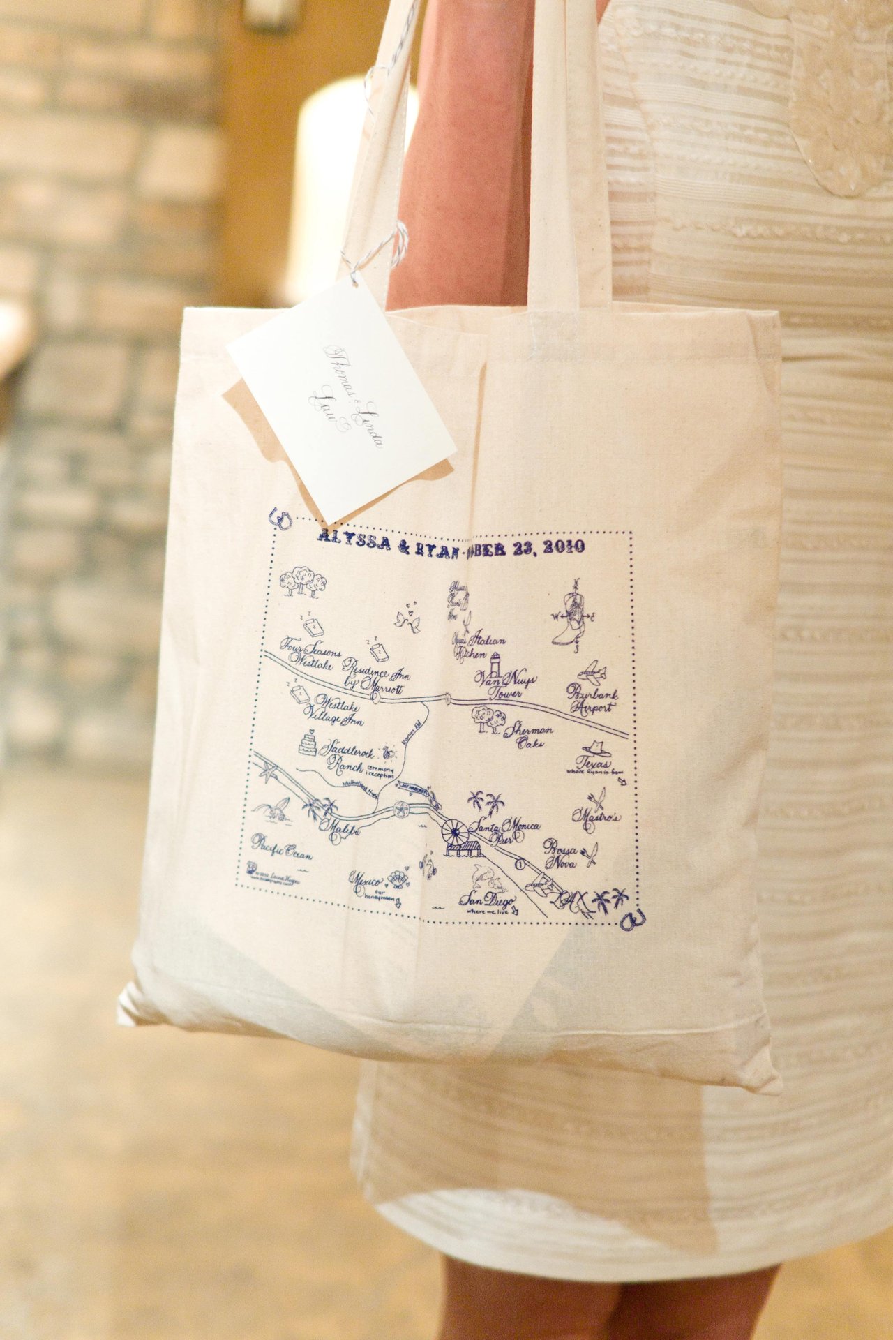 Custom Map Tote Bag