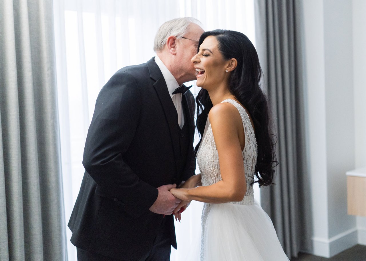 Bride's First Look with Father