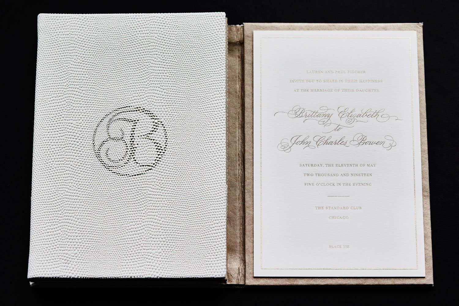 Textured Wedding Invitation