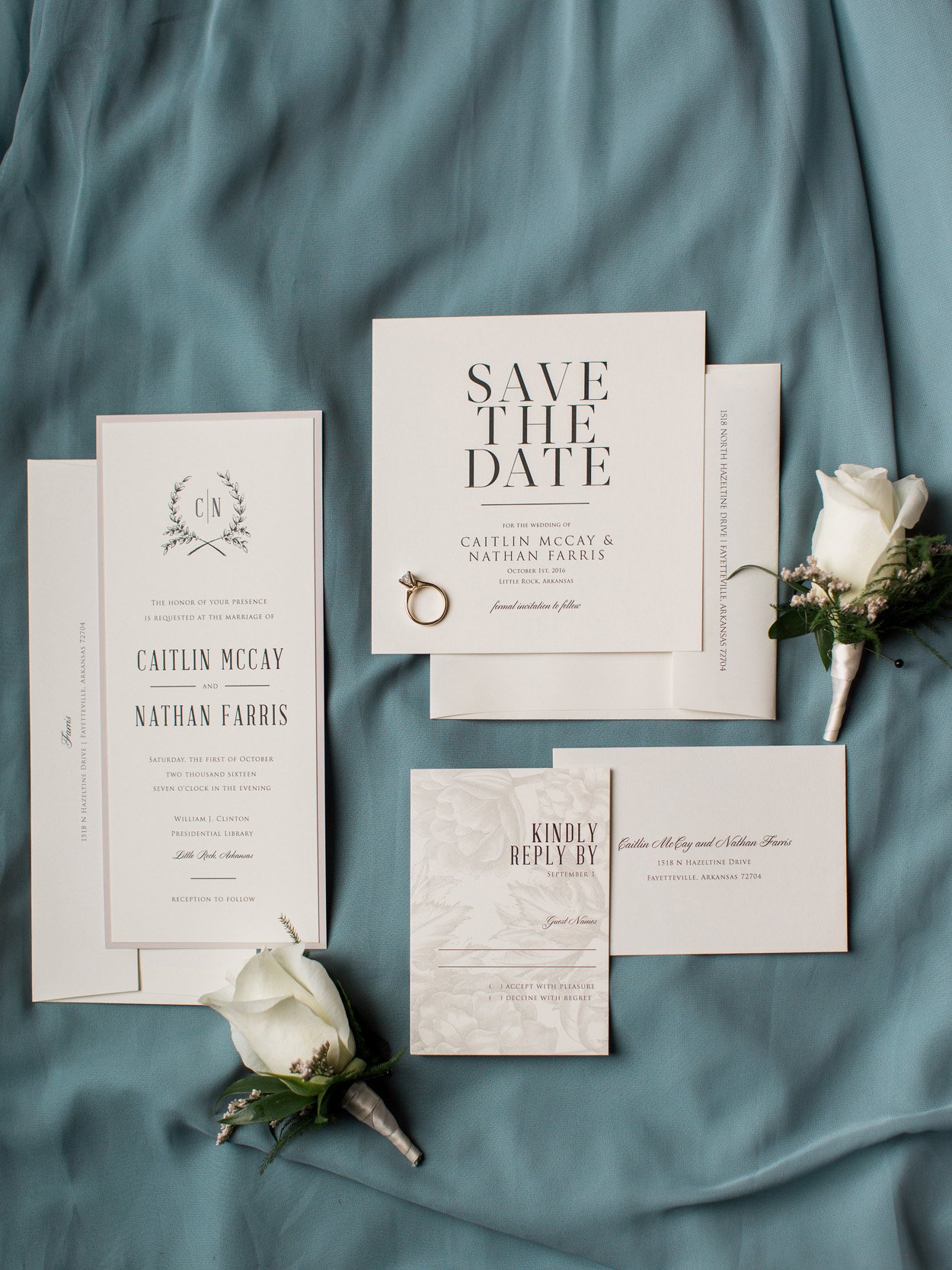 Crisp, Modern Invitation Suite