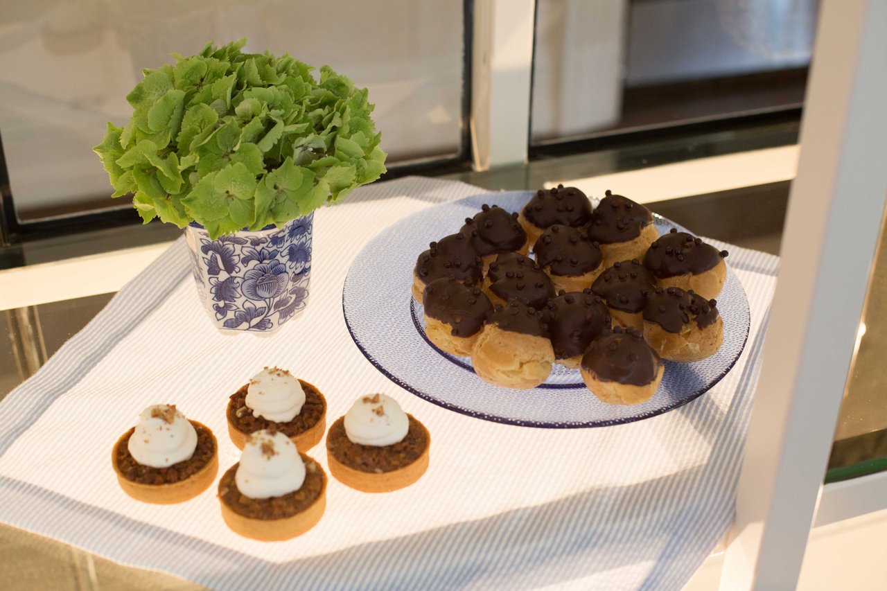 Blue-and-White Dessert Display