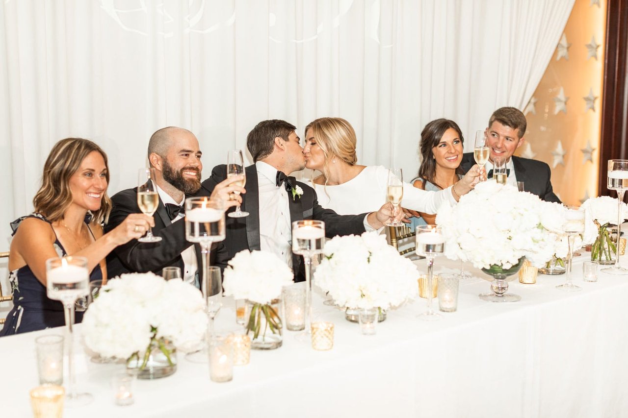 Head Table During Wedding Toasts