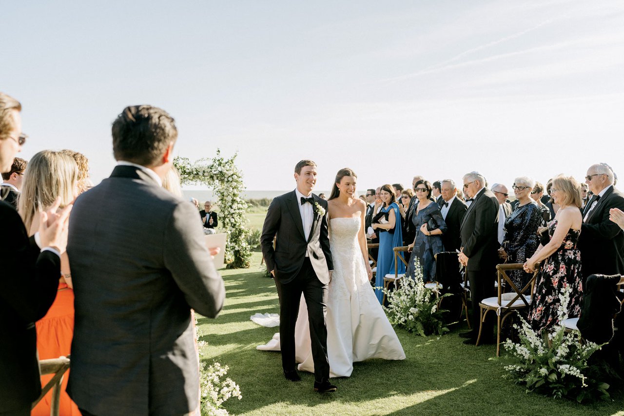 Wedding Recessional at Ocean-View Golf Course