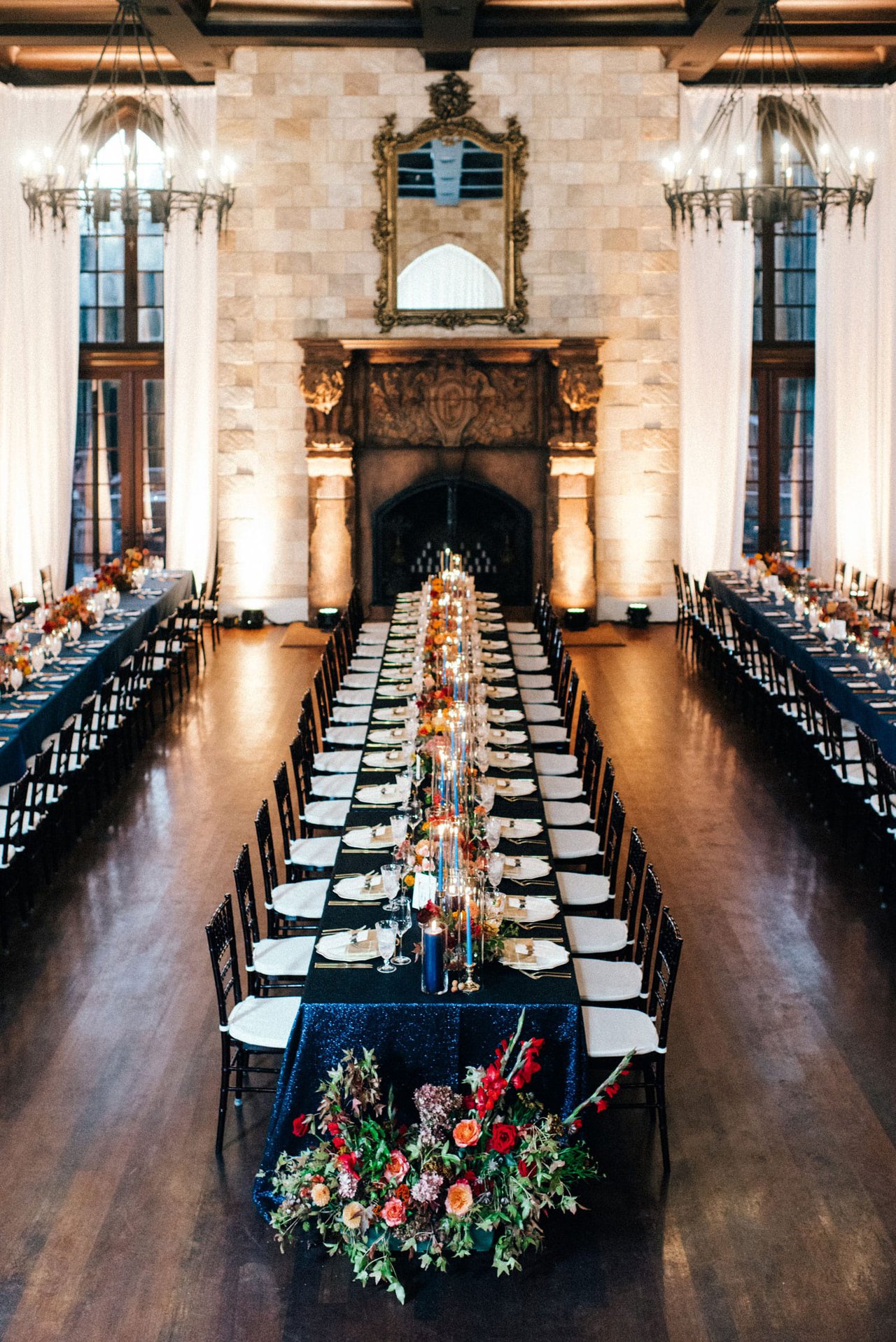 King's Tables at Dover Hall Wedding Reception