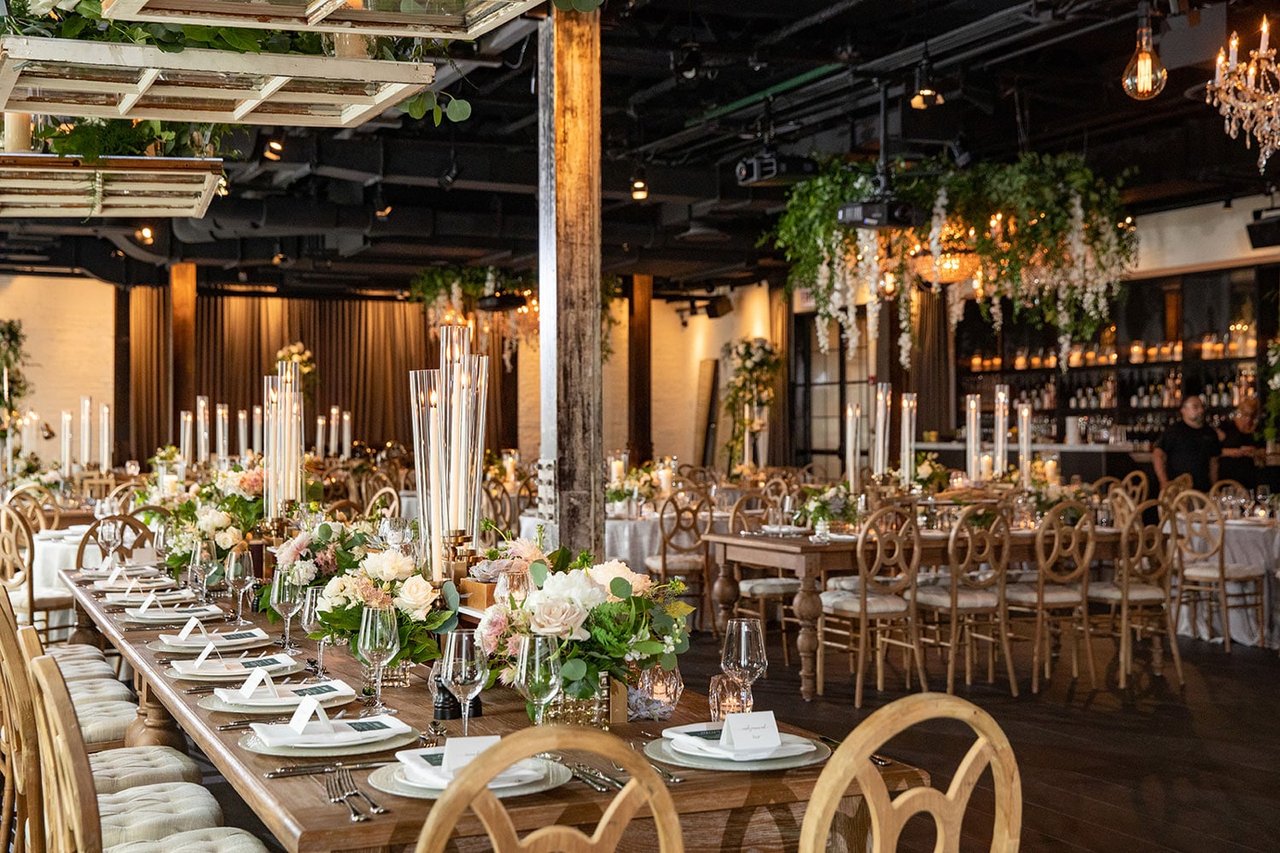 Rustic-Chic Restaurant Wedding Reception