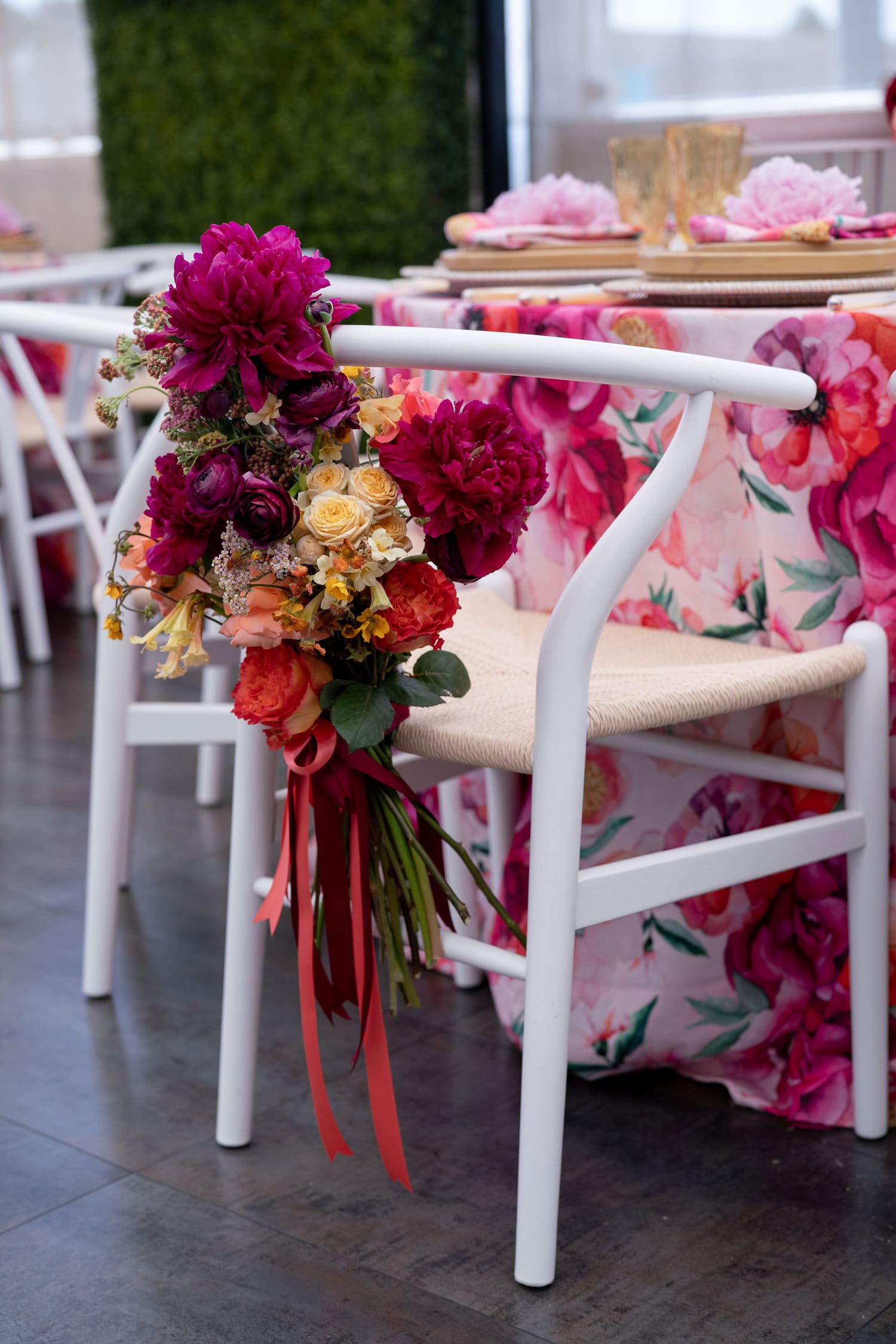 A Bold, Feminine Bridal Shower with a Flower Print Theme