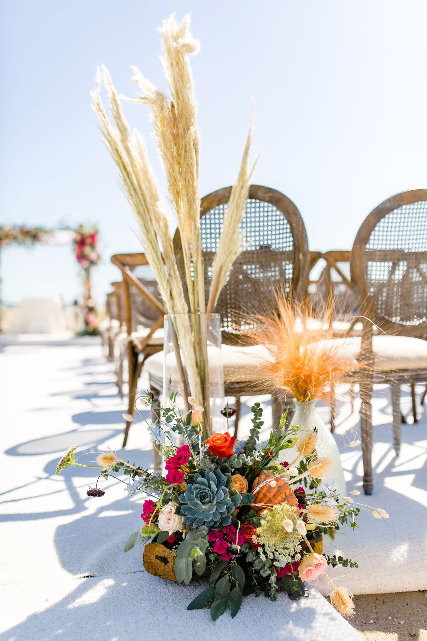 Beach Ceremony + Ballroom Reception at a Luxury Seaside Hotel in Santa ...