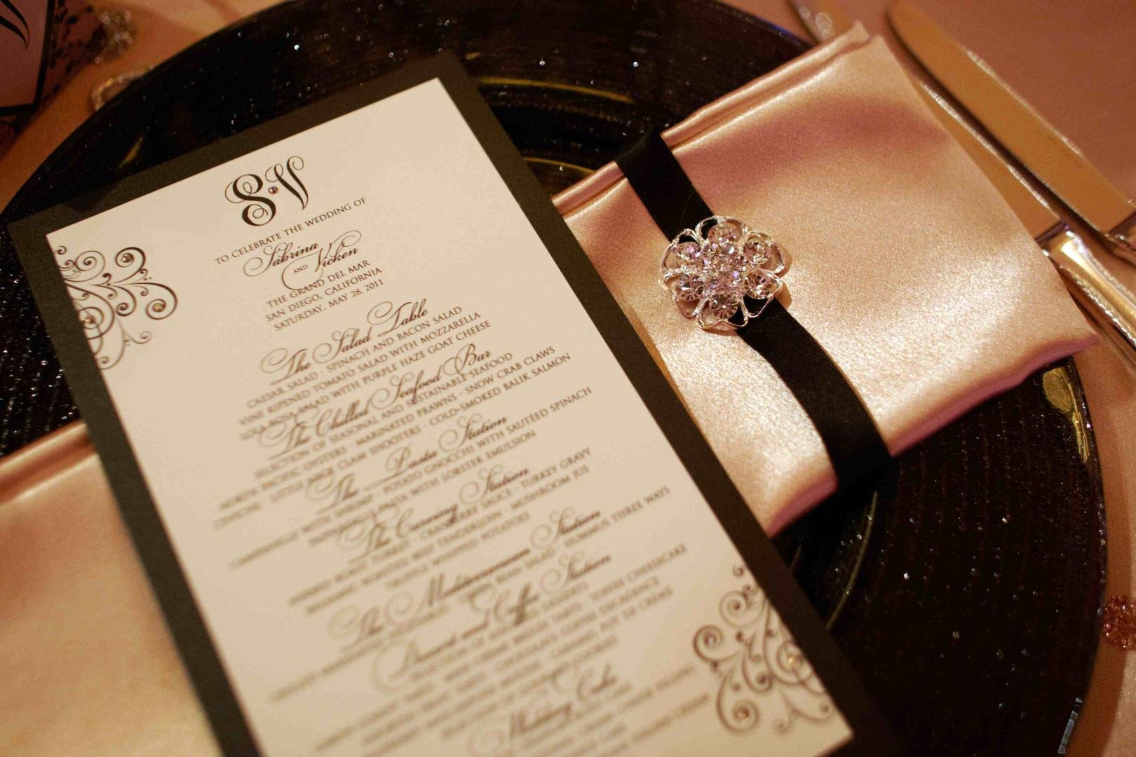 Elegant Dinner Menu
