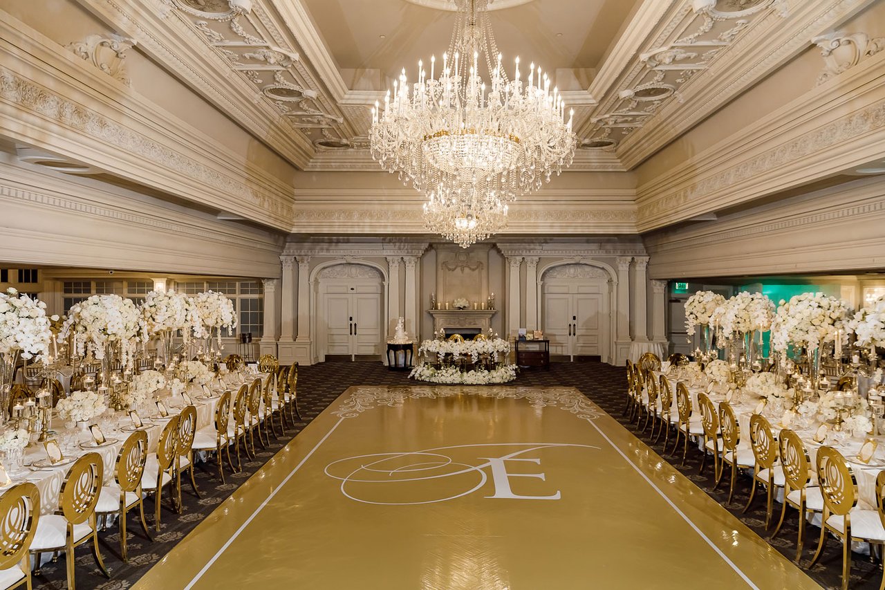 White and Gold Wedding Ballroom