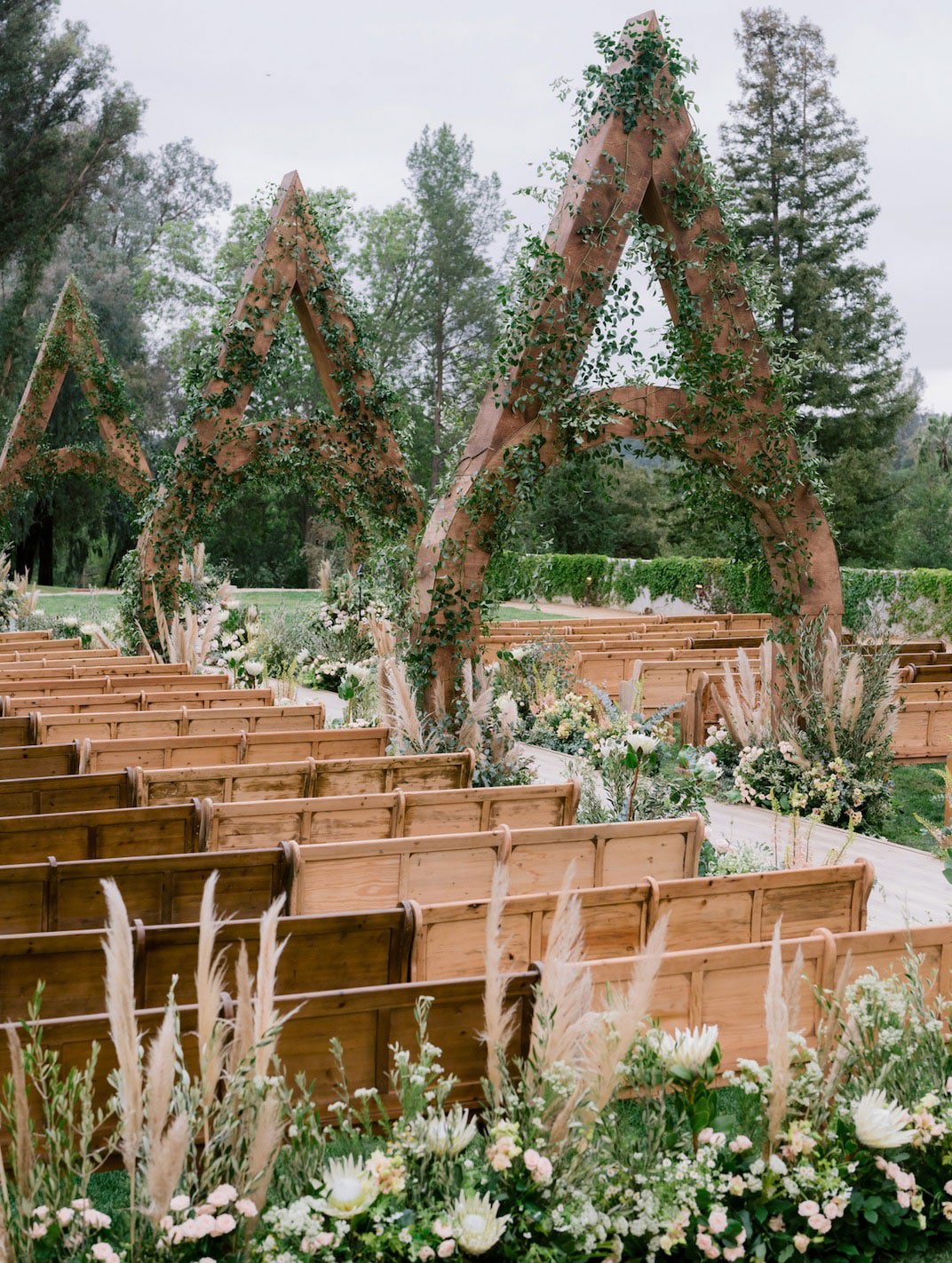 Church-Inspired Outdoor Ceremony - The Hidden Garden