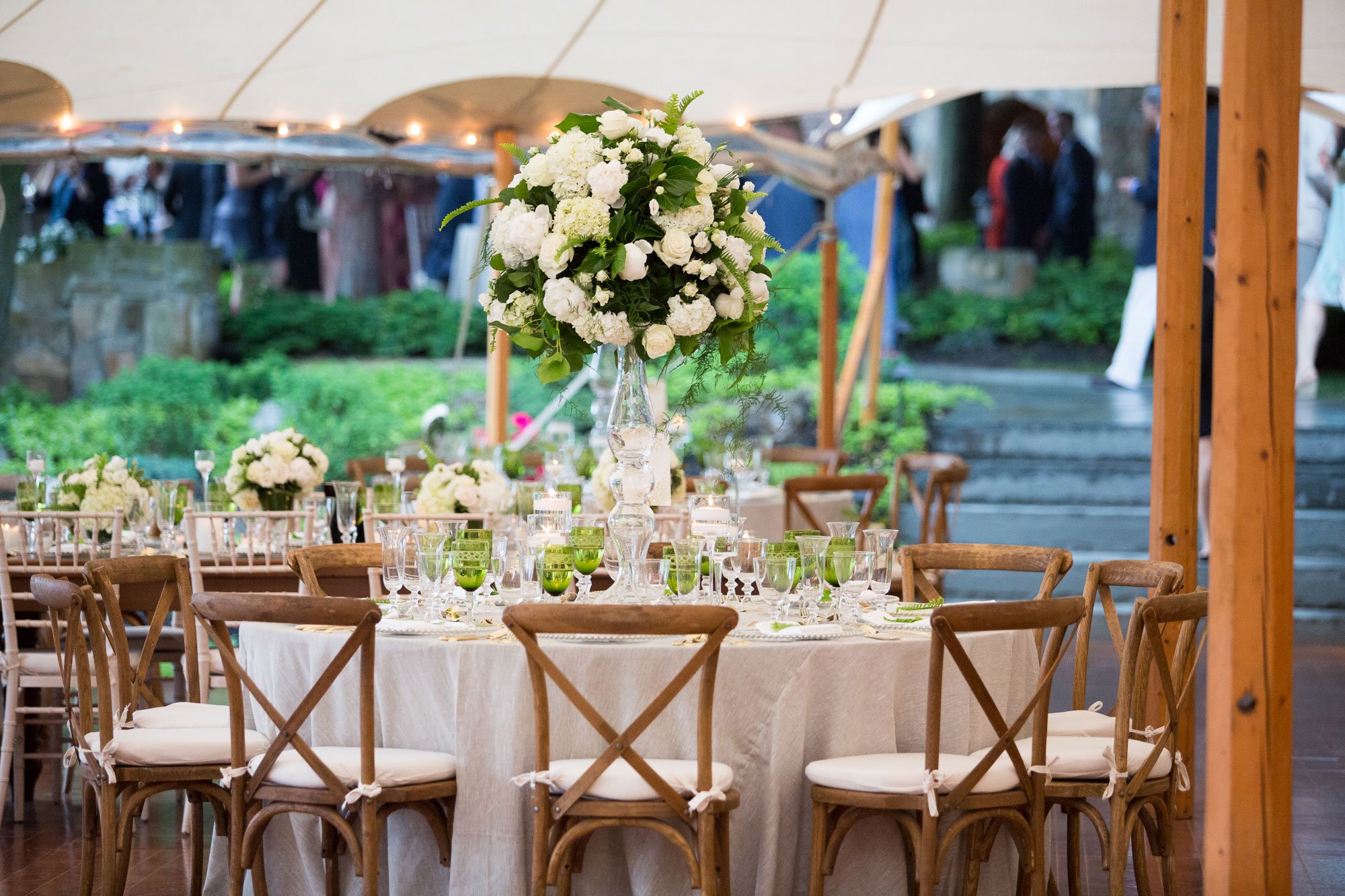 Round Table with Wood Chairs Around