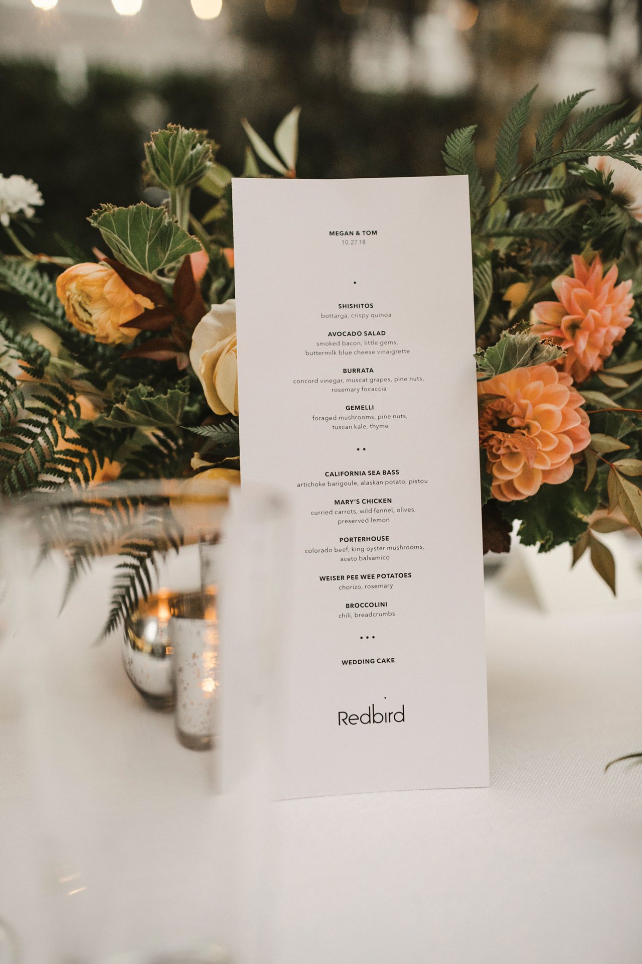 Family-Style Reception Menu