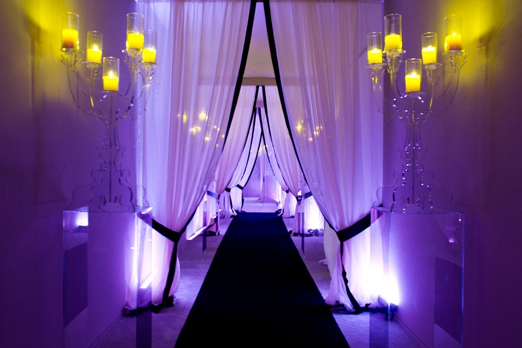 Draped Entryway Tunnel