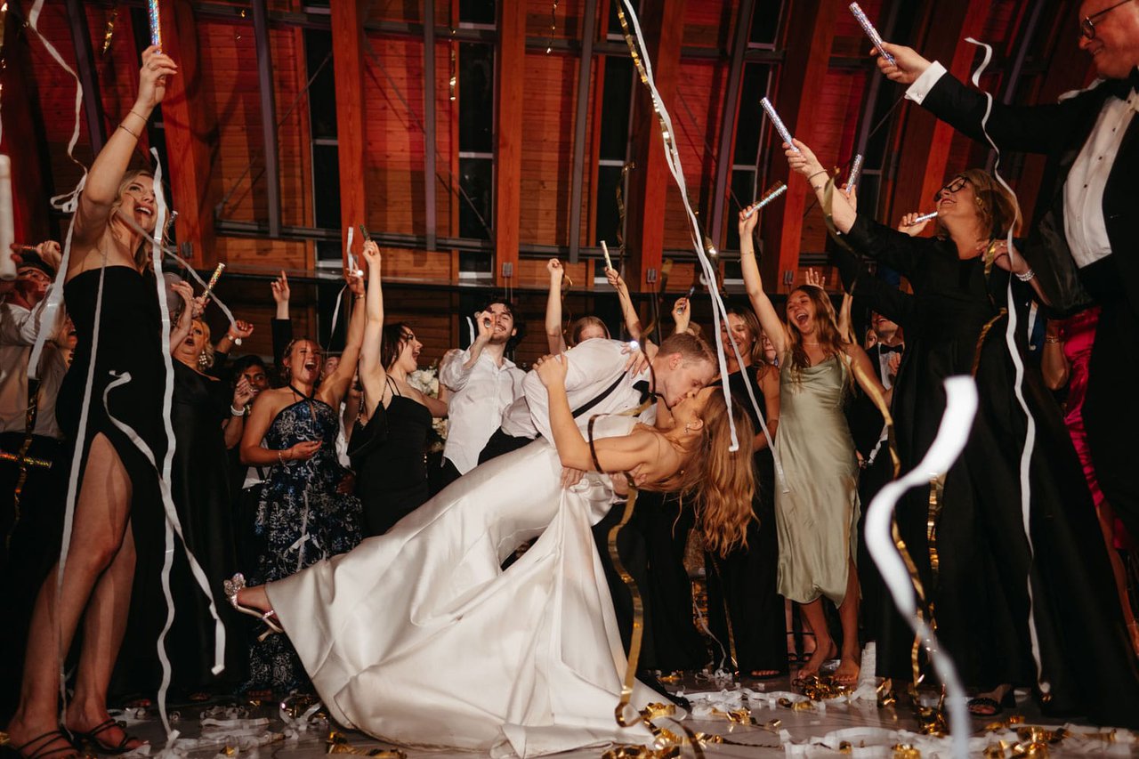 Confetti Streamers on Dance Floor