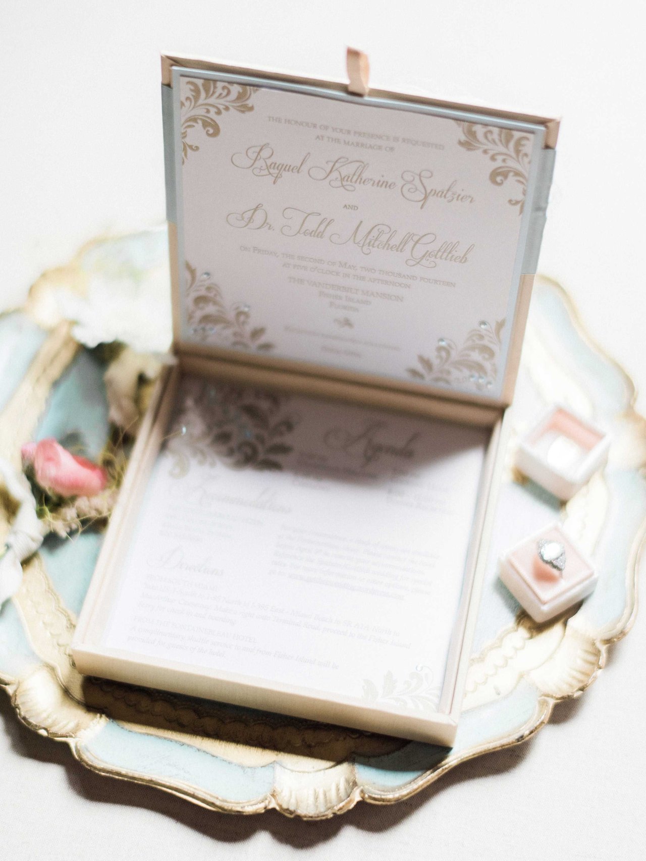 Box Invitation with Antique Styling