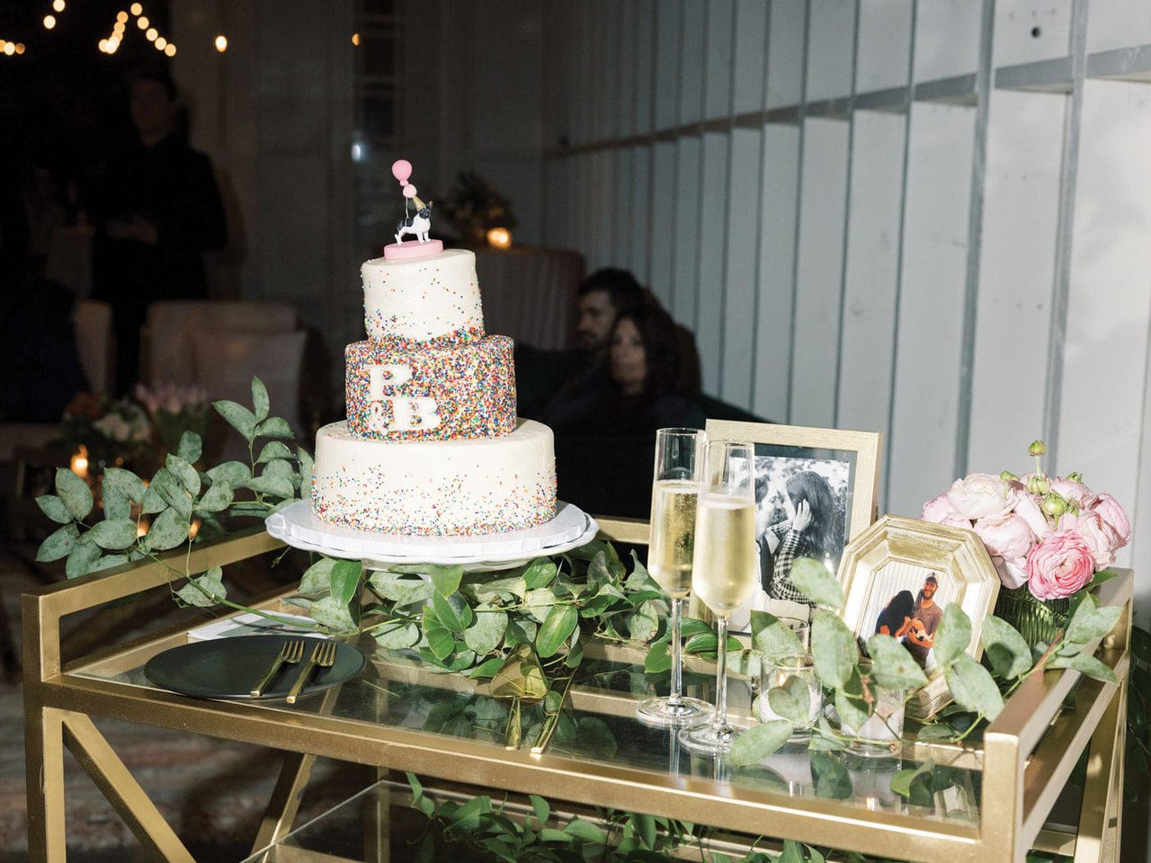 Sprinkle Wedding Cake