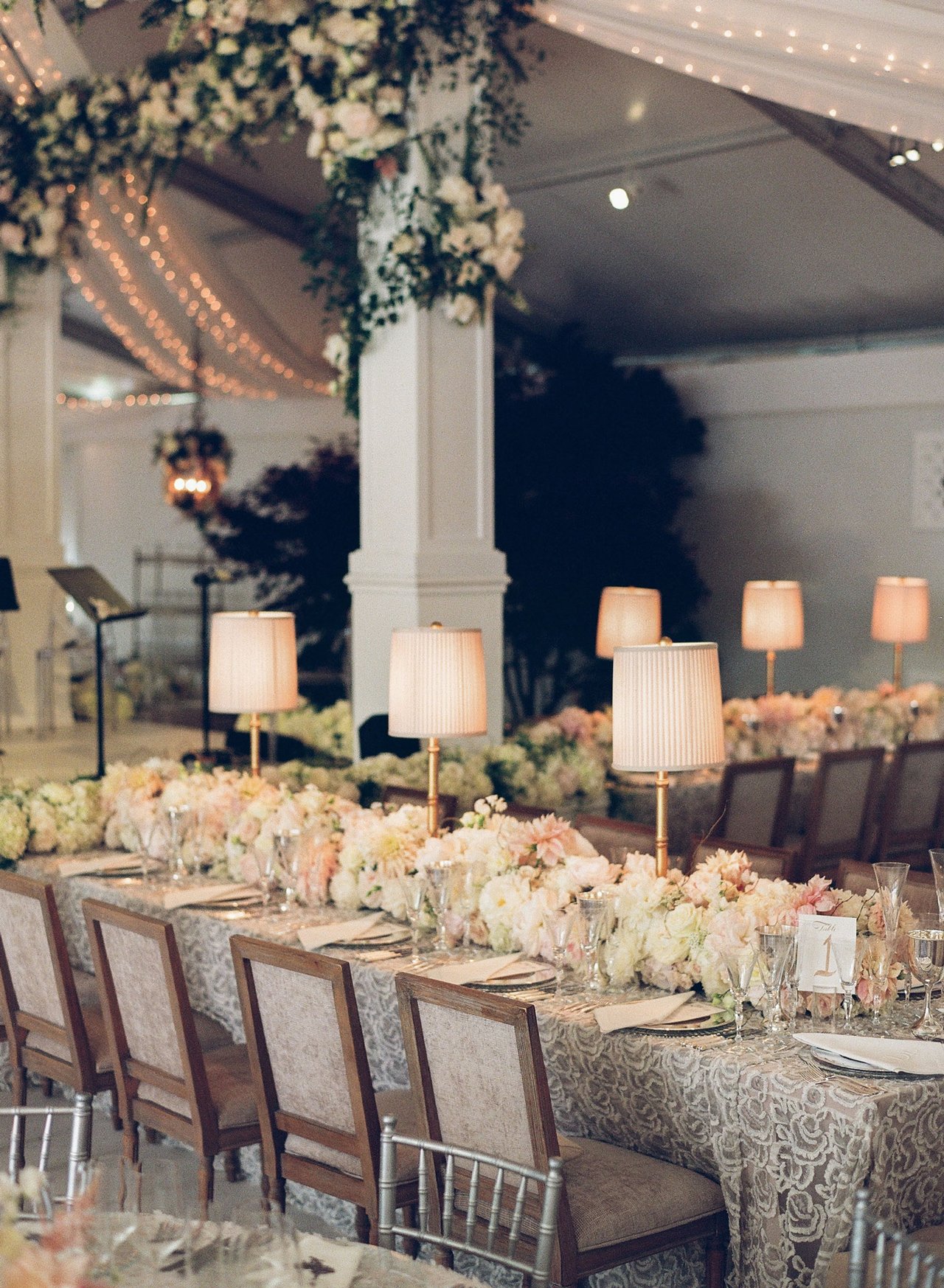 Table Lamps as Wedding Centerpieces