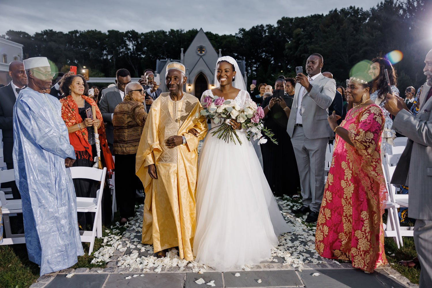 African Wedding Processional with Father of Bride