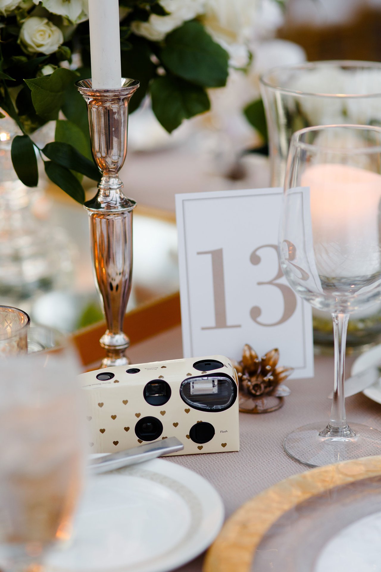 Disposable Camera at Wedding Table