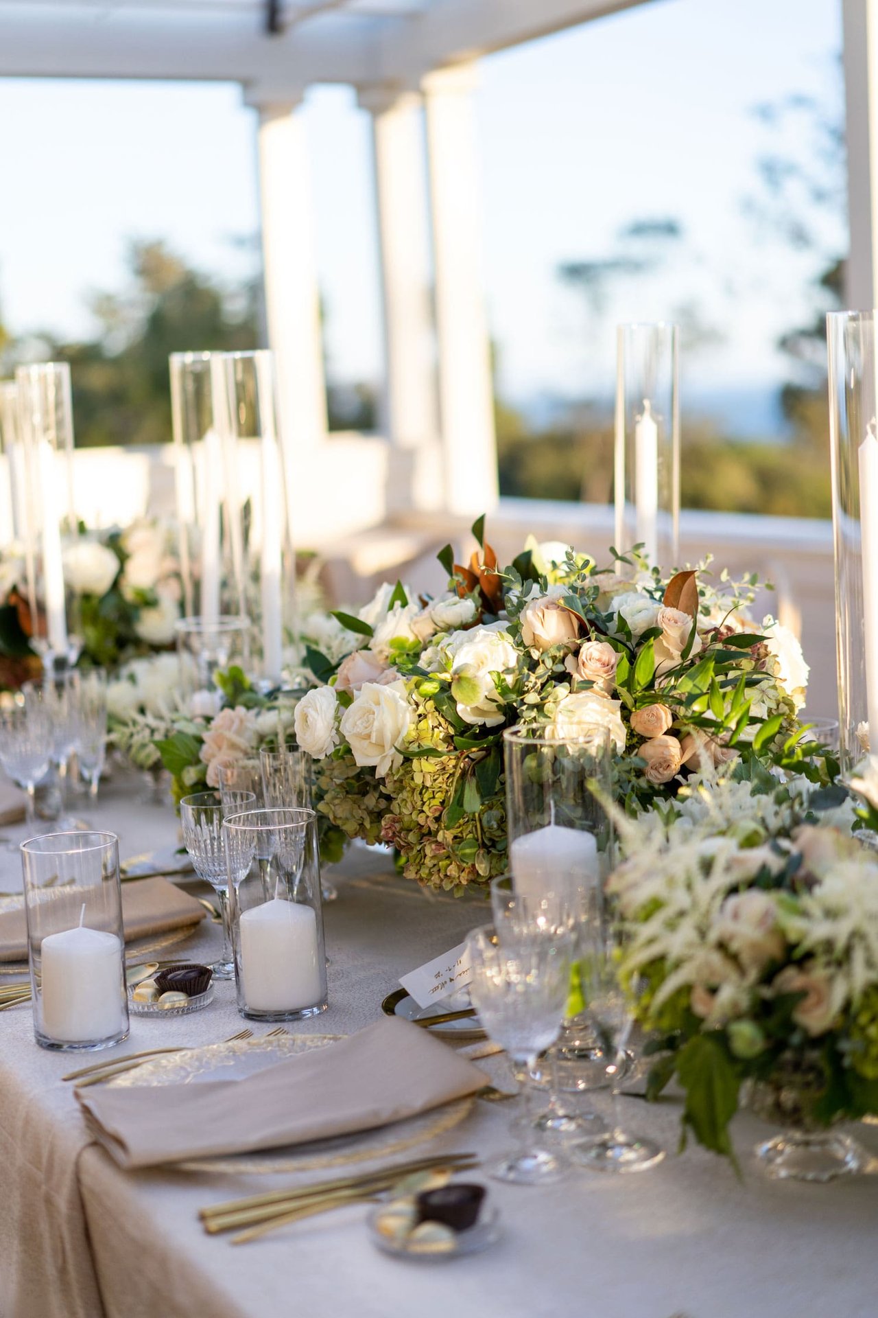 Taper Candles with Glass Chimney