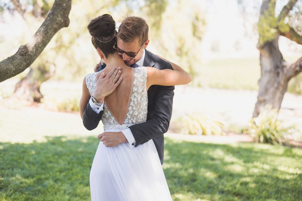 Emotional "First Look" at Winery