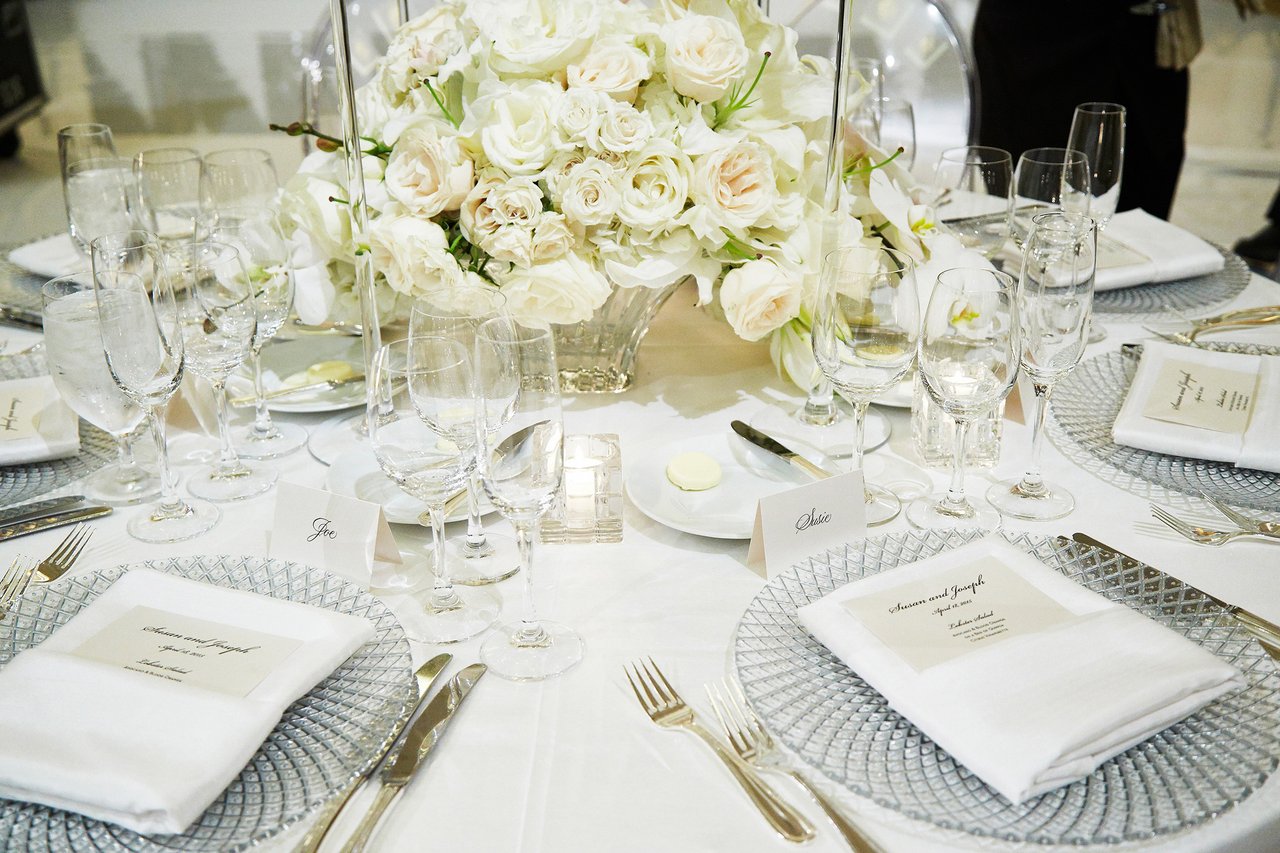 Ivory and Crystal Place Setting